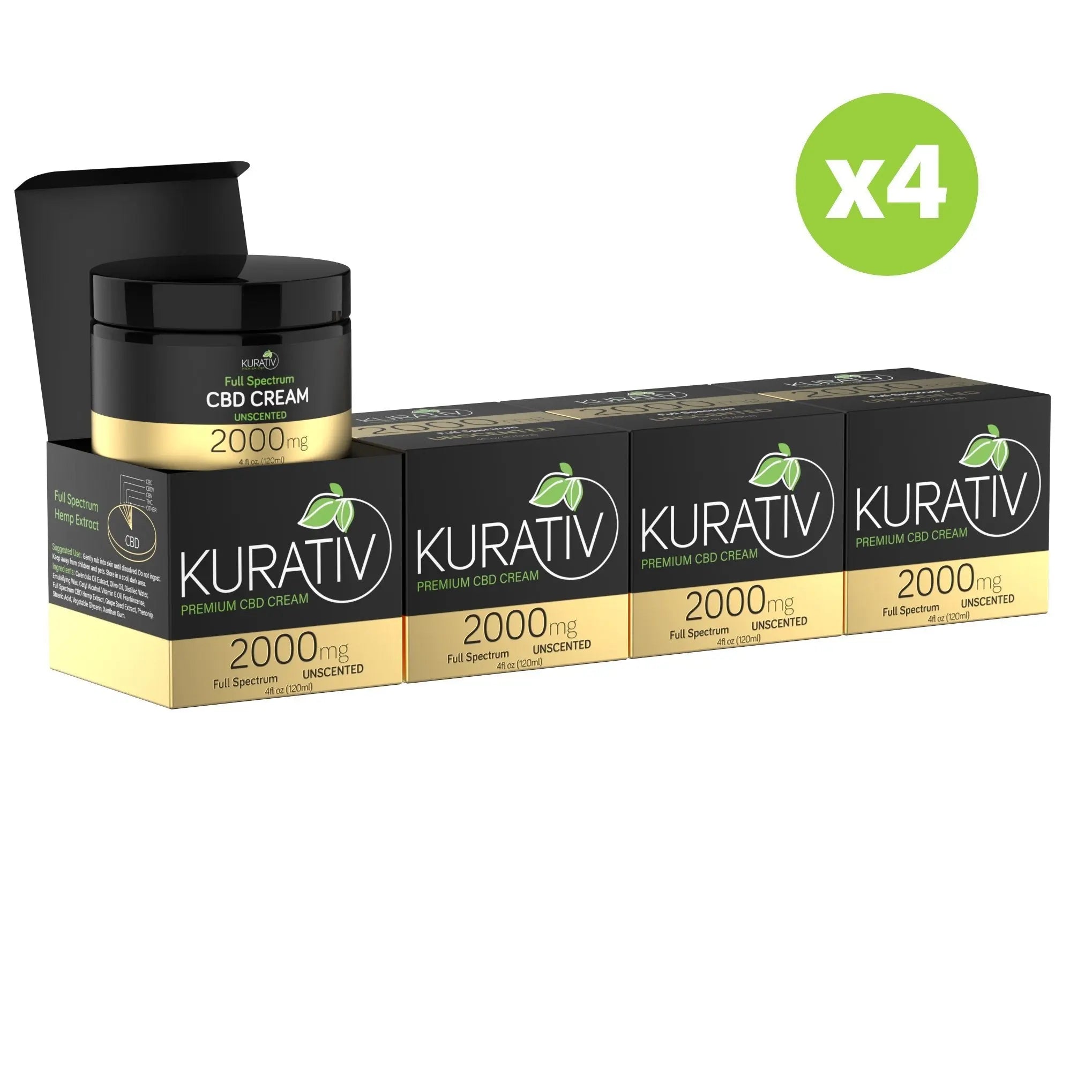 Full Spectrum CBD Cream 2000mg $59.99 - Kurativ Premium CBD – Kurativ ...