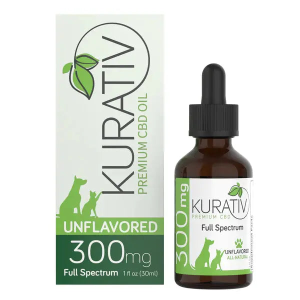 Pet CBD Oil Unflavored 1200mg $49.99 - Kurativ Premium CBD